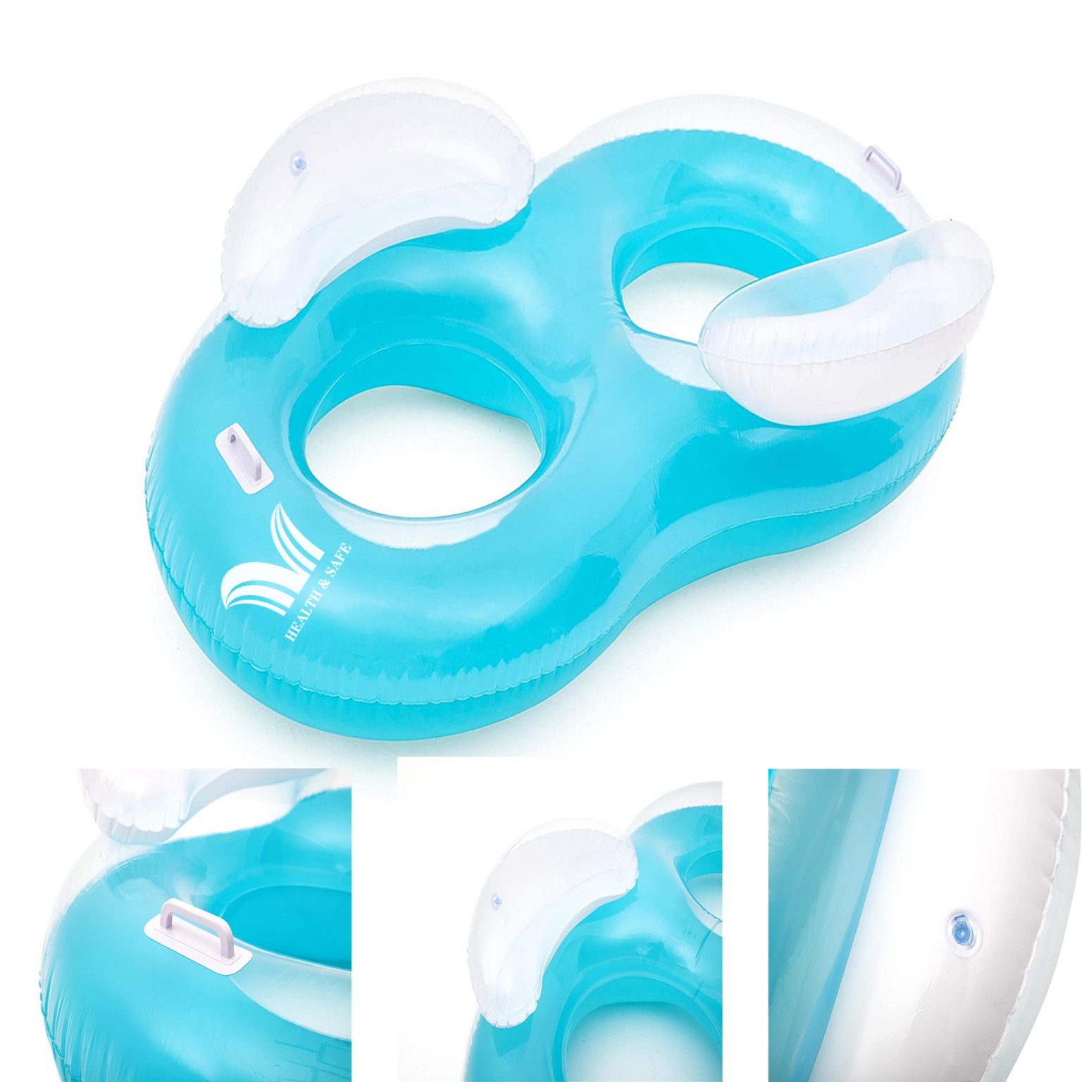 Inflatable Double Ring Pool Lounger - Promo Items, giveaways with ...