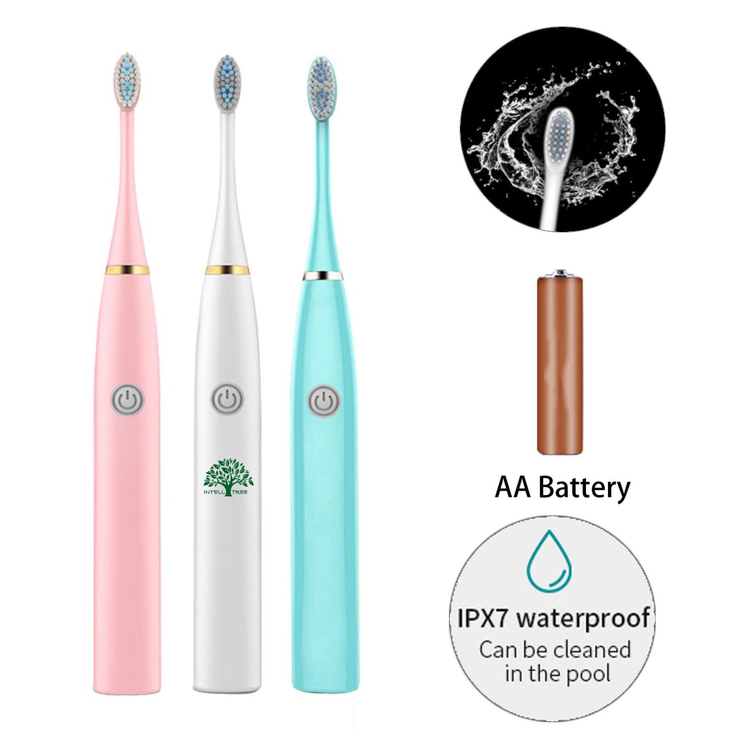 Portable Sonic Toothbrush Battery Operated - Promo Items, giveaways ...