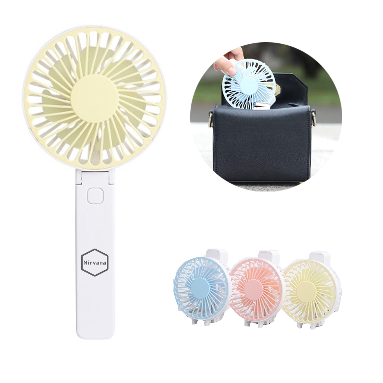 Foldable Electric Fan - Promo Items, giveaways with iPromotionPro