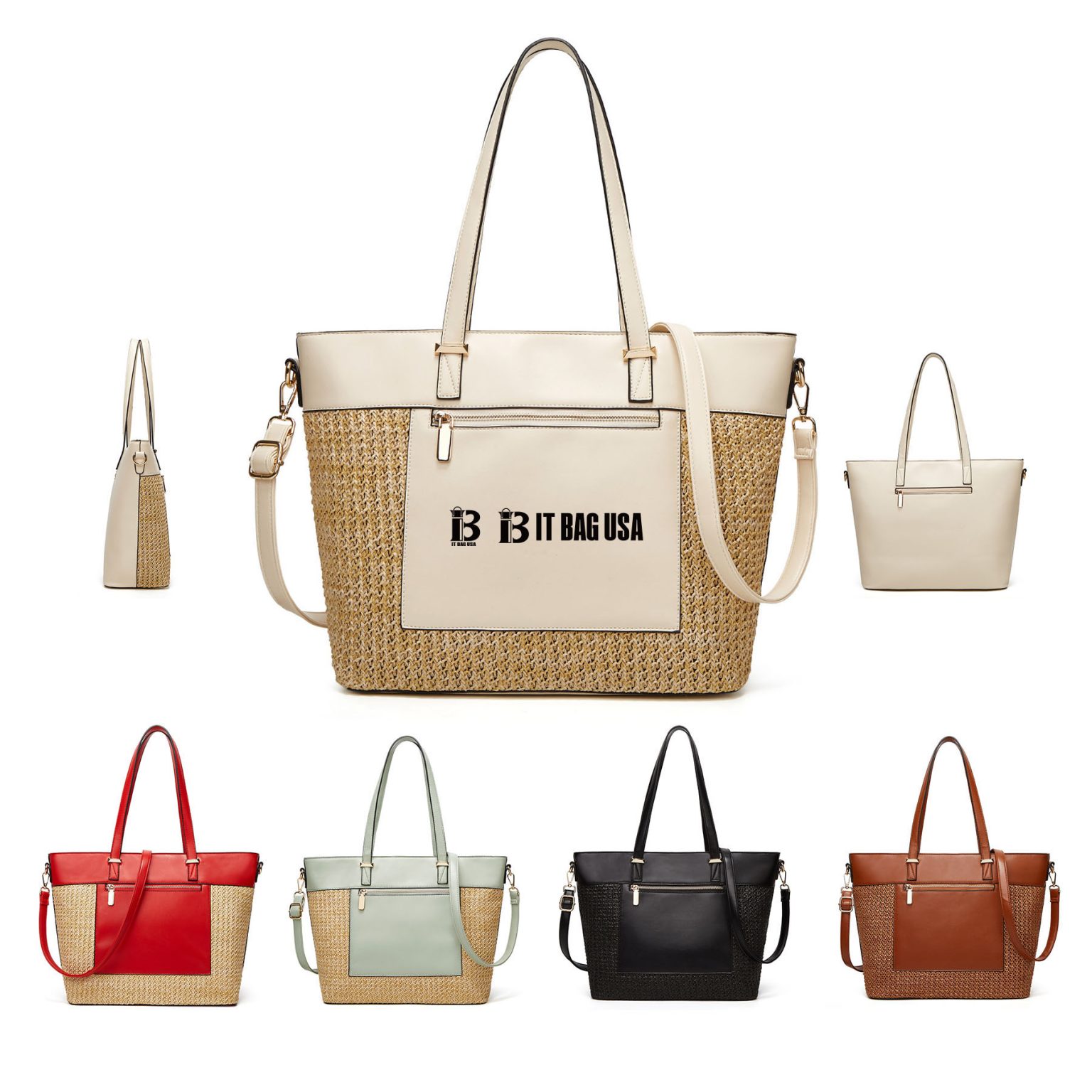 Large Beach Summer Shoulder Tote Bag Pu - Promo Items, giveaways with ...