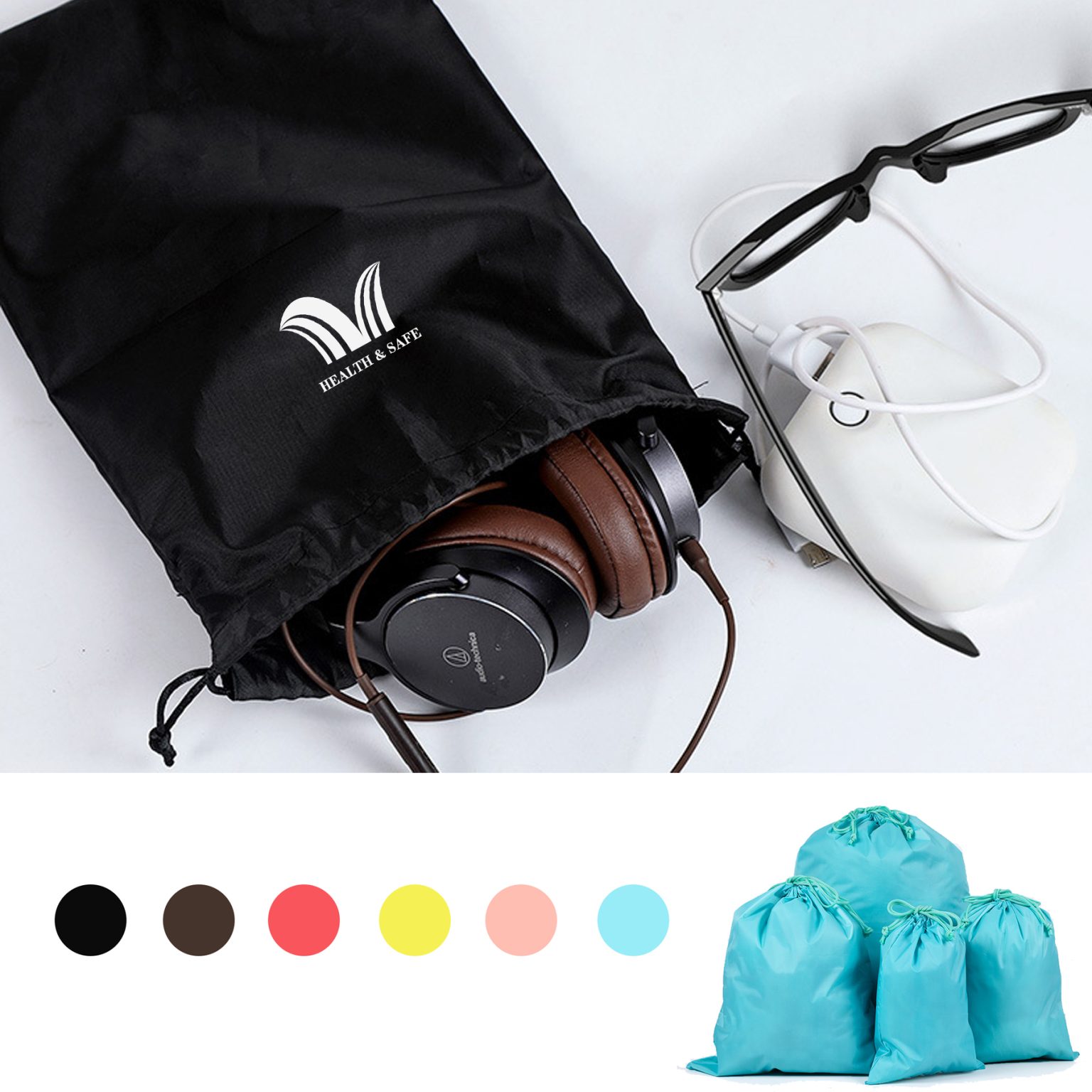 Waterproof Drawstring Storage Packing Bag for Outdoor Travel - Promo ...