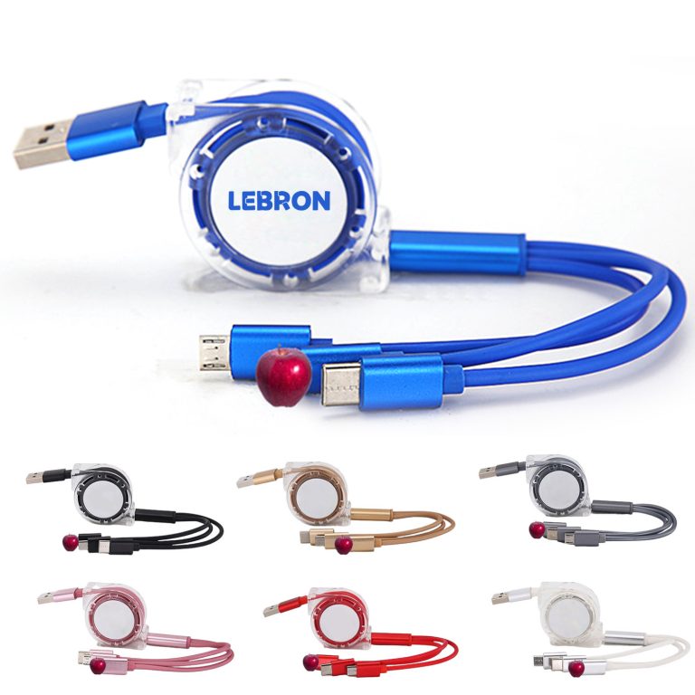 Multi Charging Cable 3A 3 in 1 Retractable Cord USB - Promo Items ...