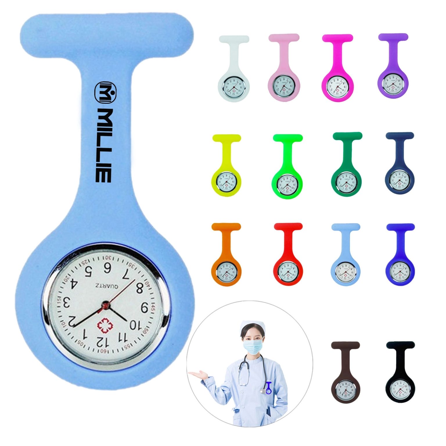 Silicone Nurse Watch - Promo Items, giveaways with iPromotionPro