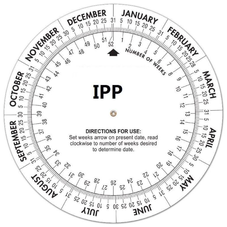 Scheduling Wheel Chart Calendar - Promo Items, giveaways with iPromotionPro