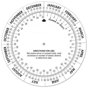 Scheduling Wheel Chart Calendar - Promo Items, giveaways with iPromotionPro
