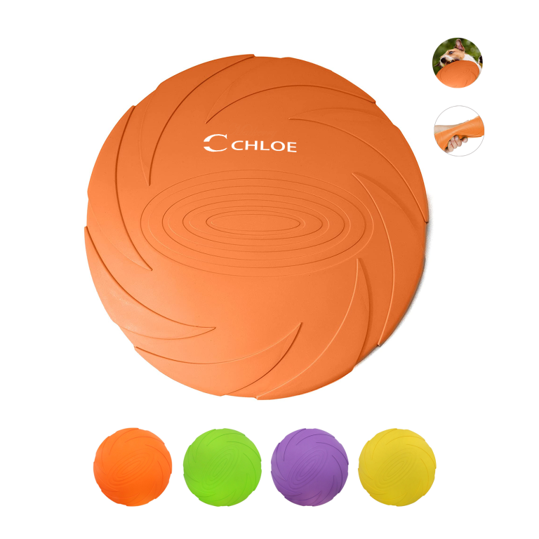 Chew-Resistant Floating Rubber Dog Frisbee Toy - Promo Items, giveaways ...