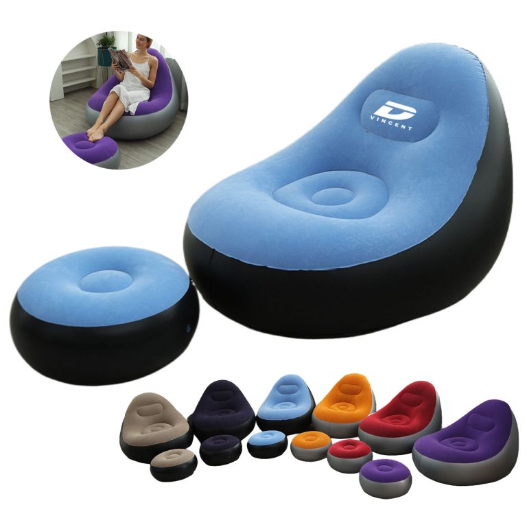 Foldable Inflatable Flocked PVC Sofa - Promo Items, giveaways with ...