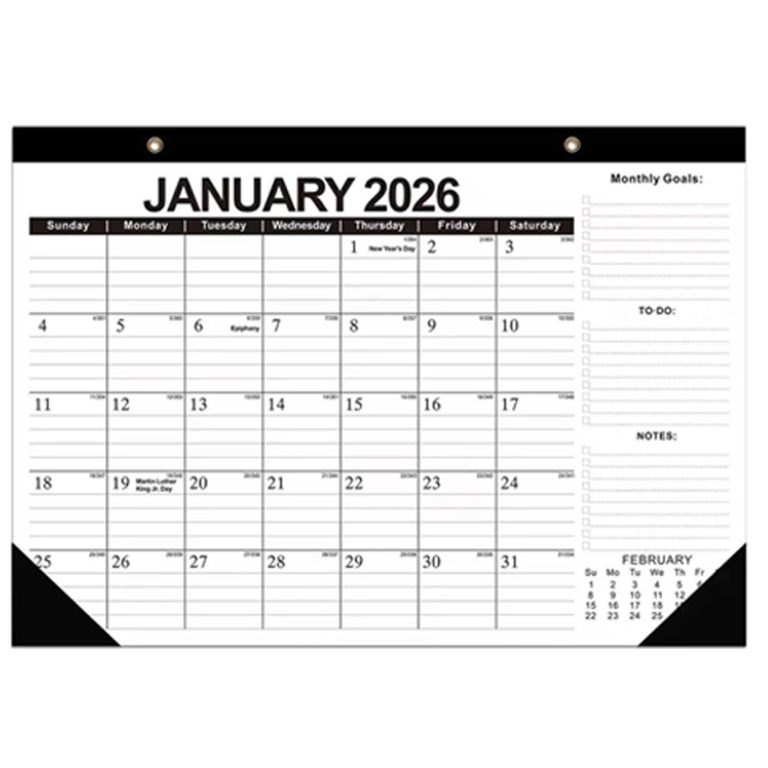 2026 Paper Wall Calendar - Promo Items, giveaways with iPromotionPro